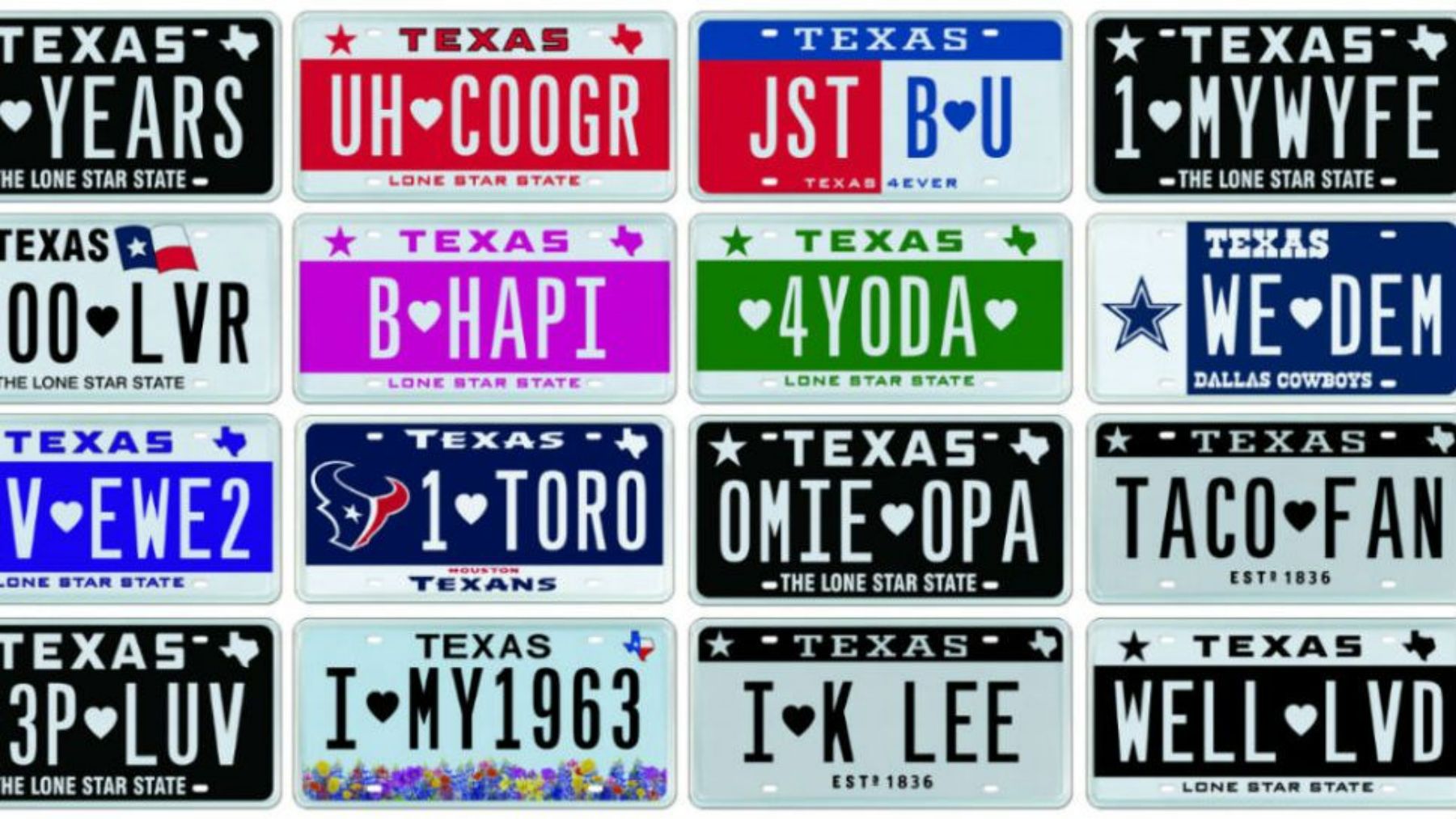 Say goodbye to these license plates as the Texas DMV tightens its ...