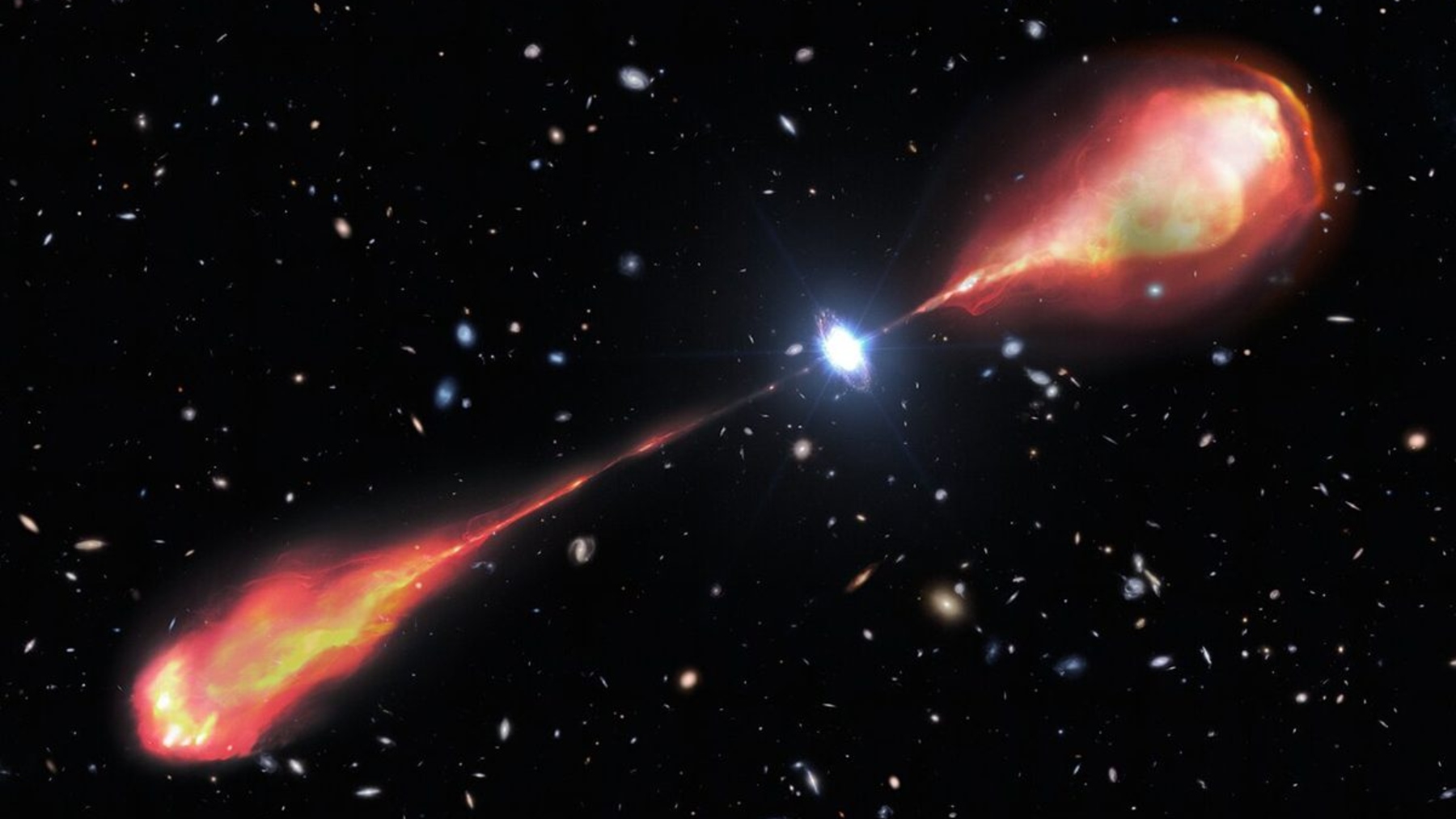 Neither stars nor galaxies - what comes out of this black hole is so ...