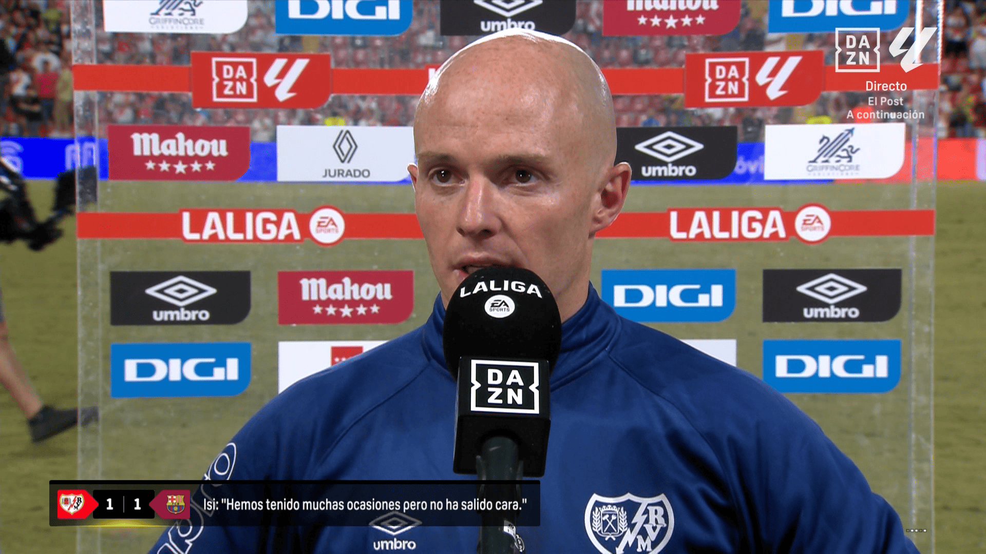 Isi Palazón, tras el empate ante el Barcelona: "Qué casualidad que ...